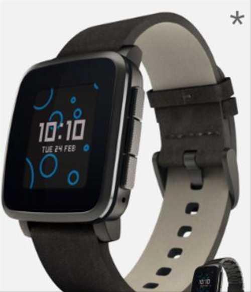 Pebble Time Steel Black Новые Русское меню + П