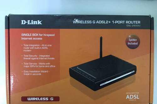 Роутер D Link dsl 2600u