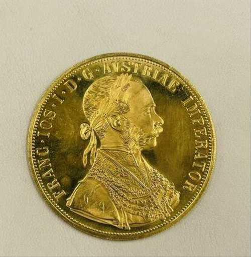 Монета 4 золотых дуката 1915 Австро-Венгрия