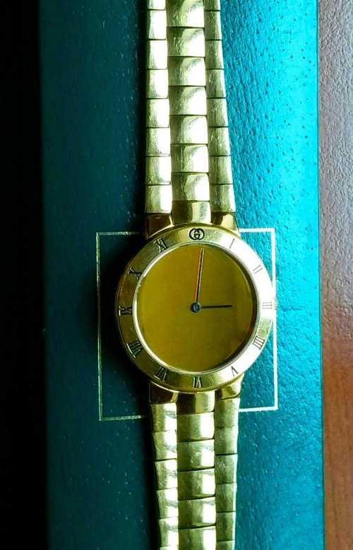 Часы мужские gucci золото 18 Karat Rolled Gold Pl