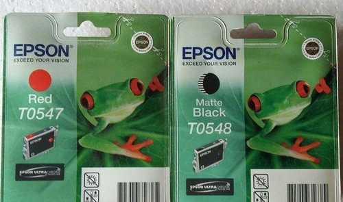 Картриджи Epson T0548 и T0547
