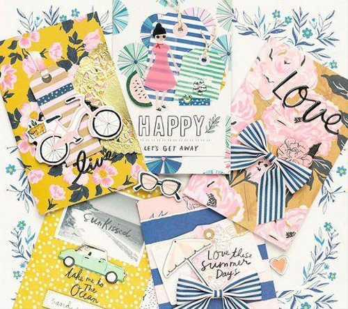 Набор для скрапбукинга sunny days от crate paper
