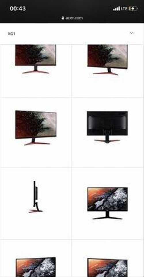 Игровой монитор Acer KG 1 Series 144hz