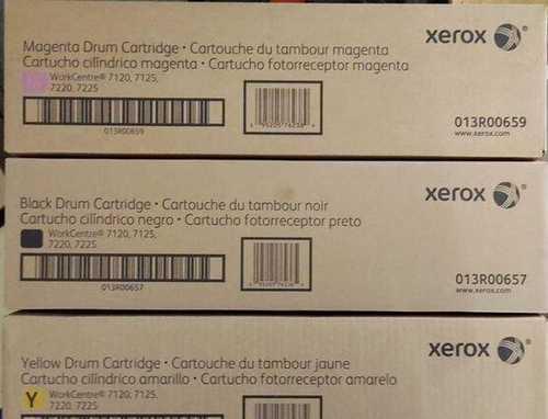 Фотобараьюбаны для Xerox 7120 3 шт и чёрный тонер