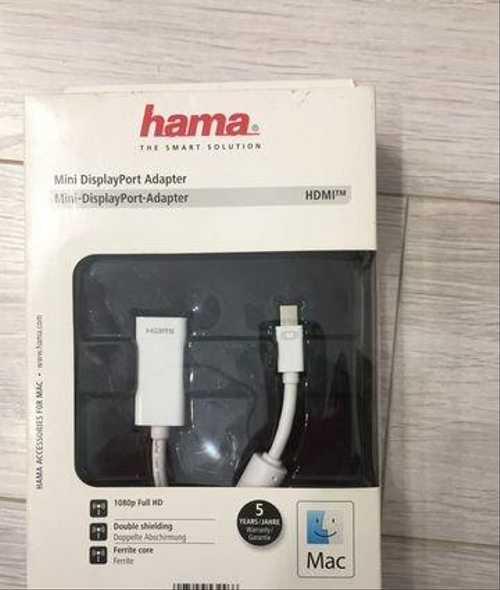 Адаптер hama H-53246, hdmi (f) - Mini Displayport