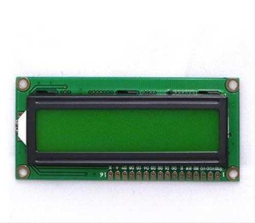Модуль LCD 1602 с I2C интерфейсом Зеленый