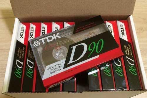 Аудиокассеты TDK D 90 новые вариант 2