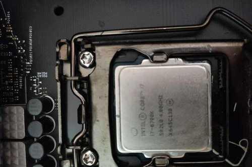 Процессор intel core i7 6700k+материнка+ddr4 16gb