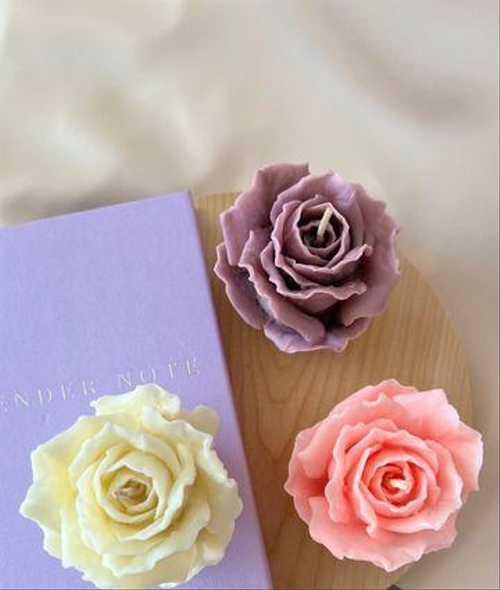 Свеча ручной работы «Флора»