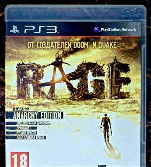 Rage Anarchy Edition ps3