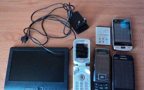 Старые планшеты, телефоны, аккумуляторы