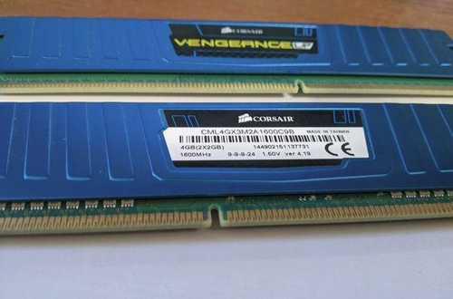 Оперативная память Corsair Vengeance LP 2x2GB, 4GB