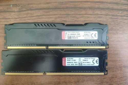 Оперативная память ddr3 2x4gb Kingston 1866 мгц