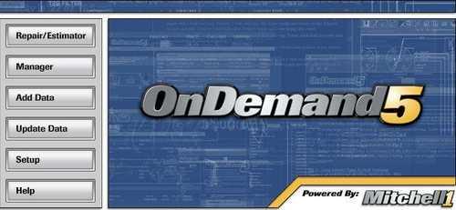 Ноутбук с программой по ремонту Mitchell OnDemand