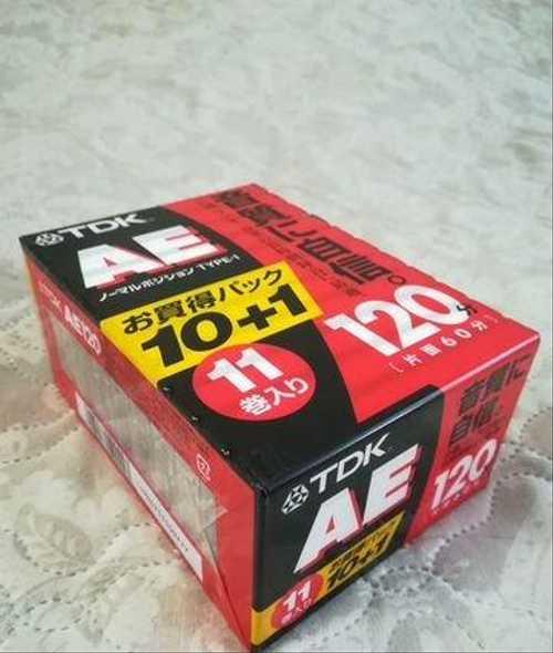 Аудиокассета запечатанная тип I TDK AE 120 блок 11