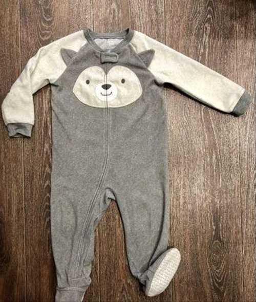 Комбинезоны слипы Carter’s флис р-р 24M (2шт)