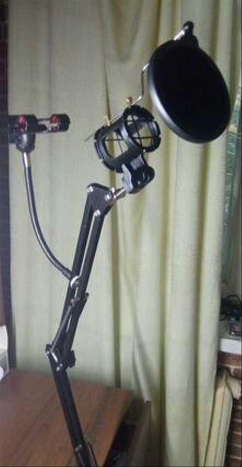 Мобильная студия звукозаписи стойка для микрофона