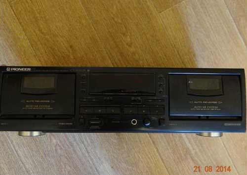 Дека 2х кассетная Pioneer CTW-503R рабочая