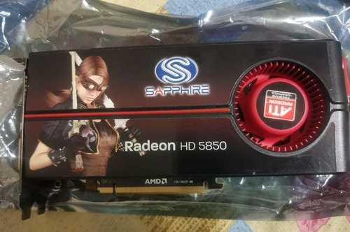 Видеокарта sapphire AMD Radeon HD5850 1гб gddr5 по