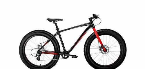 Велосипед Forward fatbike bizon 26д черно-красный