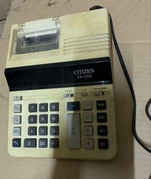 Калькулятор печатющий Citezen cx 122s