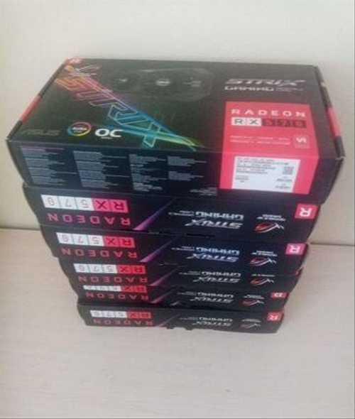 Коробки от видеокарт Radeon RX 570