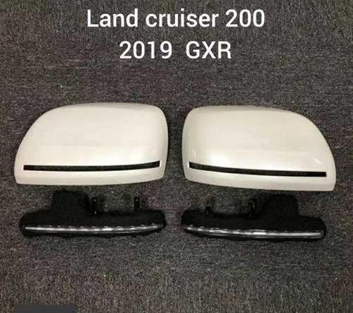 Корпуса зеркал GXR белые для Land Cruiser 200