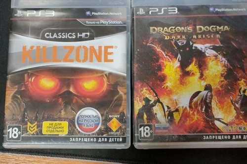 Игры на ps3:killzone, dragons dogma dark arisen
