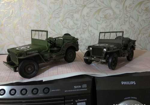 1941 wwii Willys MB Jeep Army 1/18 AW-Welly