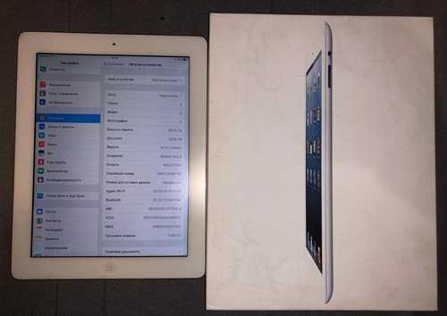 iPad 4 (A1460) Wi-Fi + Cellular 64gb White
