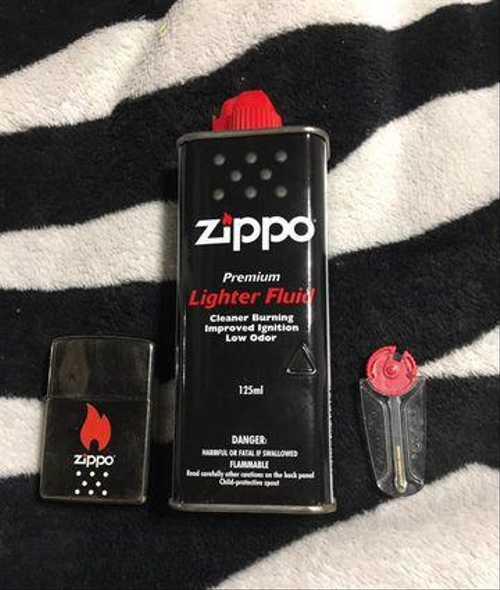 Zippo + кремень+ бензин