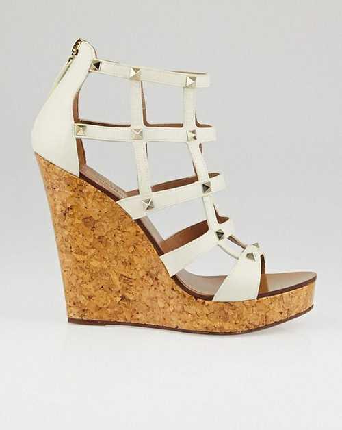 Босоножки Valentino Rockstud Kork Wedges р.40 ориг