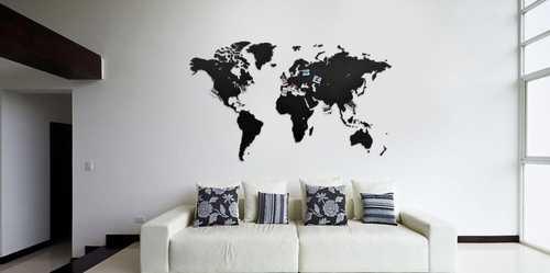 Интерьерная карта World Map Wall Decoration 130x78