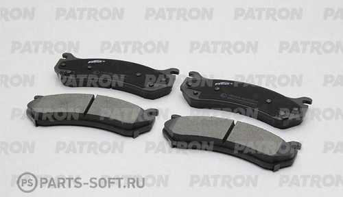 Patron PBP080 Колодки тормозные дисковые передн GM Cadillac Escalade 2002-2006, Chevrolet Astro 2003-2005, Avalanche 1500 2002-2006, Express 2003-2007