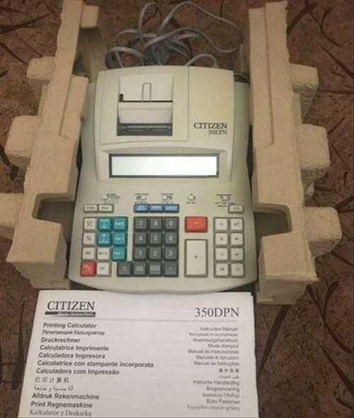 Калькулятор печатающий бухгалтерский citizen 350DP