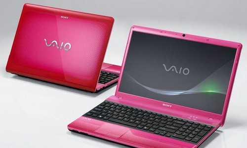 Розового редкого цвета мощный ноутбук Sony Vaio