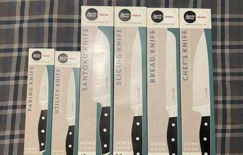Набор из 6 ножей Jamie Oliver Tefal, блок, ножницы
