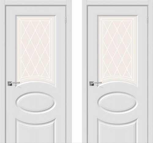 Двери межкомнатные белые