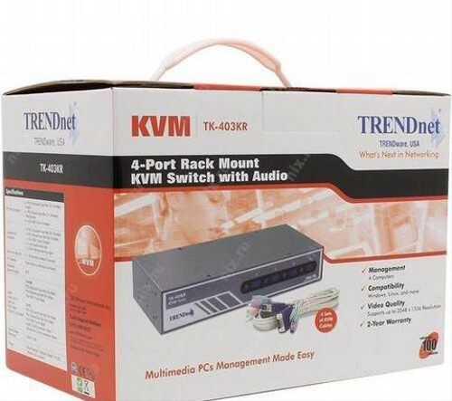 Переключатель KVM trendnet TK-403KR