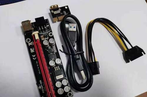 Райзер V009S-plus USB 3.0 6pin/SATA LED