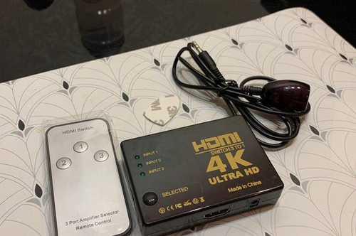 Переключатель hdmi 3 в 1