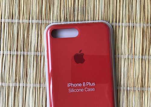 Чехол для iPhone 7+/8+ «Silicone Case Red»