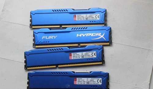 Ddr3 8gb 16gb pc1600 kingston fury c10