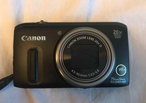 Компактный фотоаппарат canon powershot sx240 hs