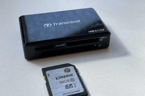 Кардридер Transcend TS-RDF9K черный USB 3.1