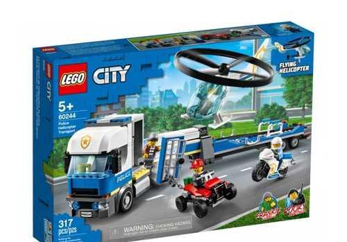 Lego City 60244 Полицейский вертолетный транспорт