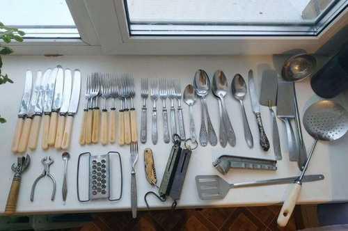 Кухонная утварь СССР: приборы, бидоны, крышки, без