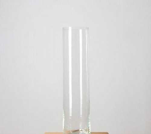 Стеклянная колба/ваза для насыпных свечей. 60см