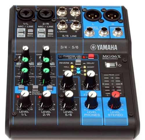 Компактный микшер с эффектами Yamaha Mg06x