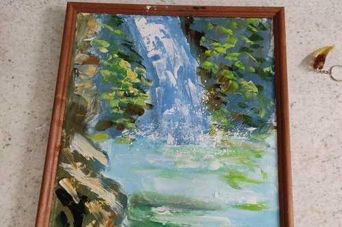 Картина маслом 33 водопада